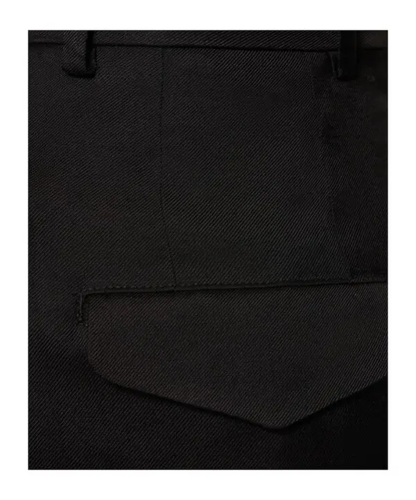 ANN DEMEULEMEESTER High Waist Satin Straight Pants