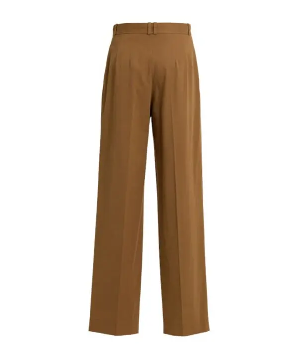 THE ROW Igor Cotton Wide Leg Pants - Brown
