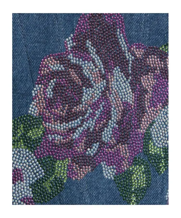 Giuseppe Di Morabito Embellished Denim Corset Top