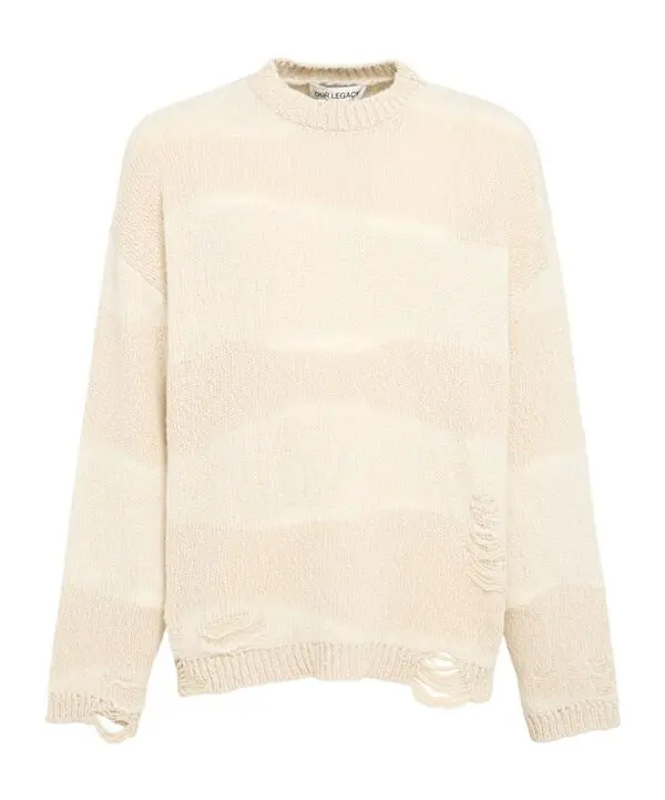 Our Legacy Popover Cotton Linen Sweater - Nude