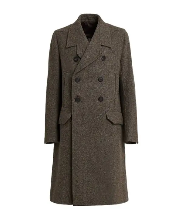 Rick Owens Officer Wool Long Coat