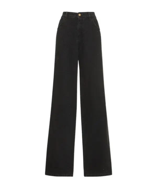 Blumarine Embellished Wide Leg Jeans