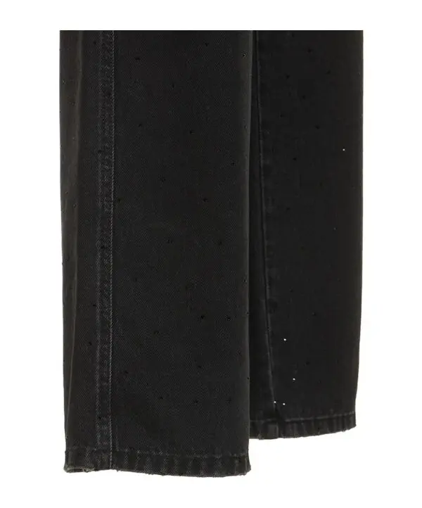 Blumarine Embellished Wide Leg Jeans