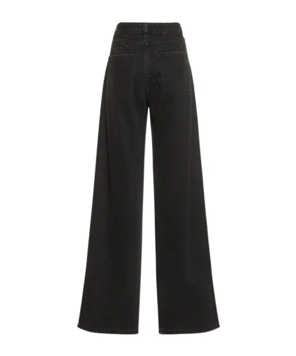 Blumarine Embellished Wide Leg Jeans