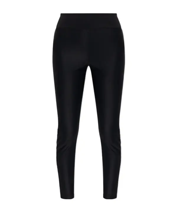 Versace Logo Detailed Stretched Leggings - Black