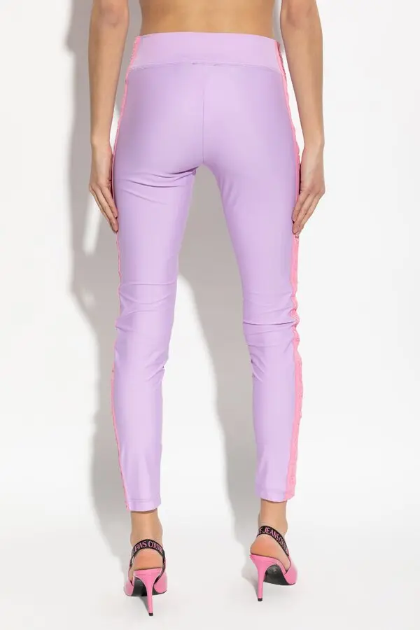 Versace Logo Detailed Stretched Leggings