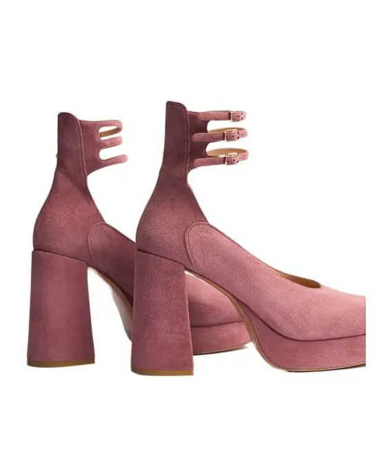 Chloé 110mm Loti Suede Platform Pumps