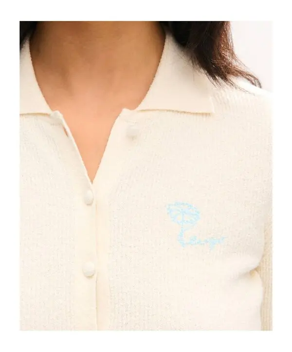 Kenzo Logo Collared Cardigan