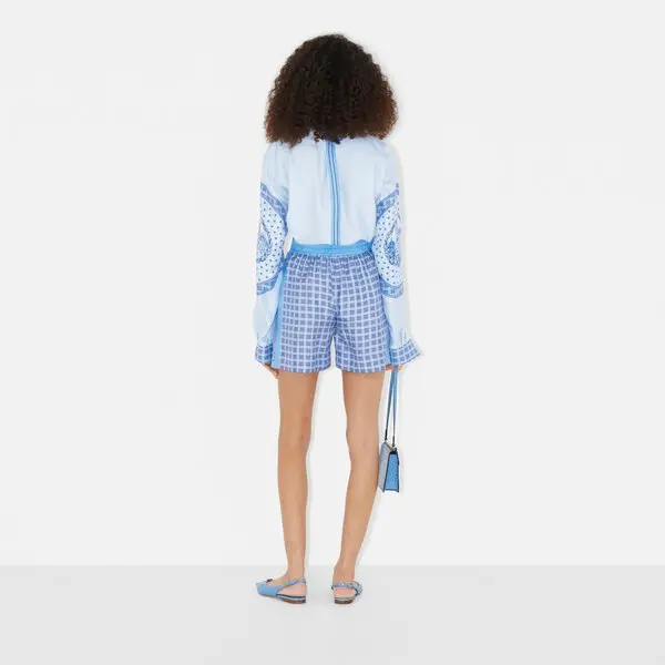 Burberry Monument Print Silk Shirt