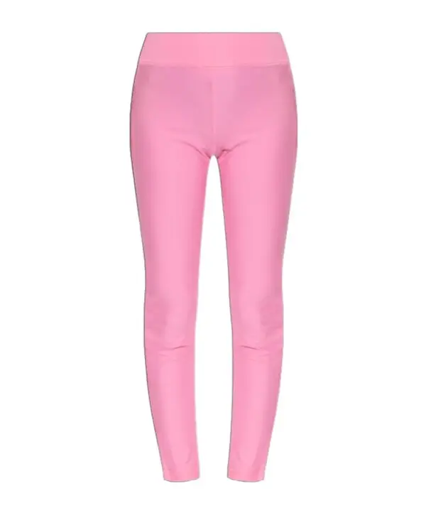 Versace Logo Detailed Stretched Leggings - Pink