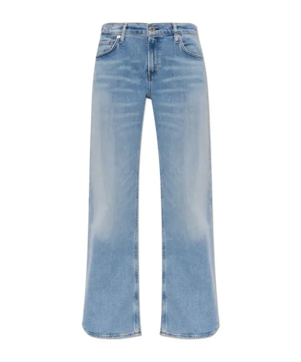 Citizens Of Humanity Nora Mid-rise Wide-leg Jeans - Blue