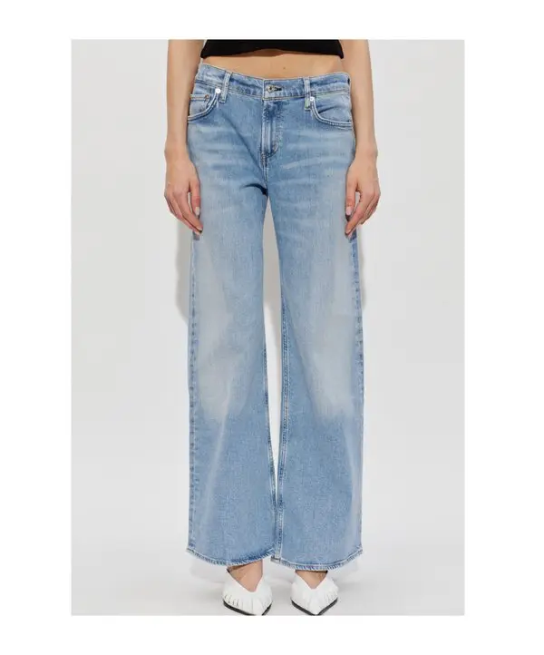 Citizens Of Humanity Nora Mid-rise Wide-leg Jeans - Blue