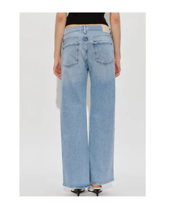 Citizens Of Humanity Nora Mid-rise Wide-leg Jeans - Blue