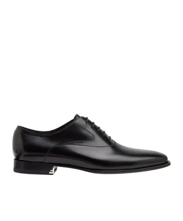 Fendi Leather Lace-up Oxford Shoes