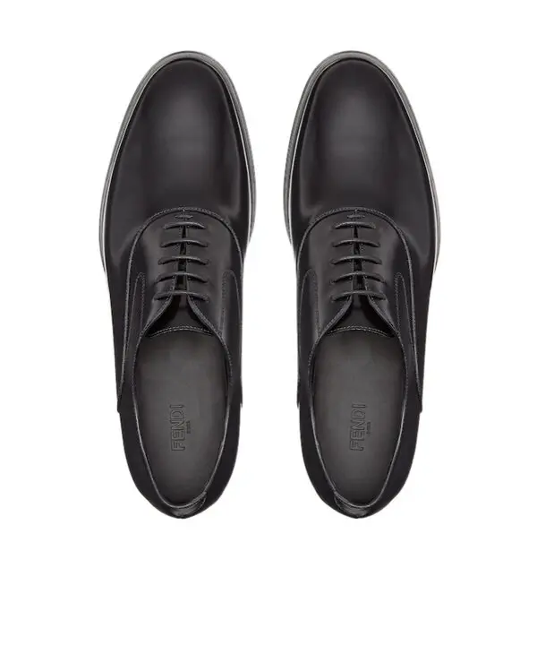 Fendi Leather Lace-up Oxford Shoes