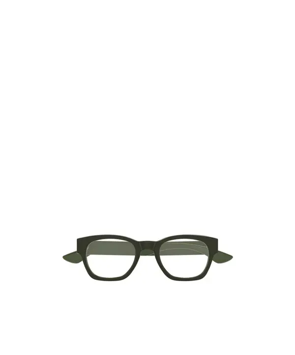 Alexander McQueen Square Frame Glasses - Green