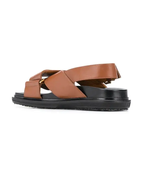 Marni Criss-cross Fussbett Sandals - Black