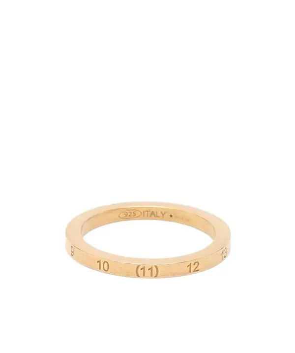 MAISON MARGIELA Numbers Engraved Ring - Yellow