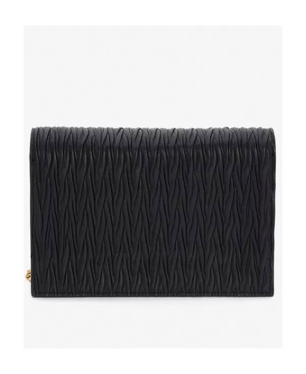 Alexander McQueen Textured Skull Embellished Shoulder Bag