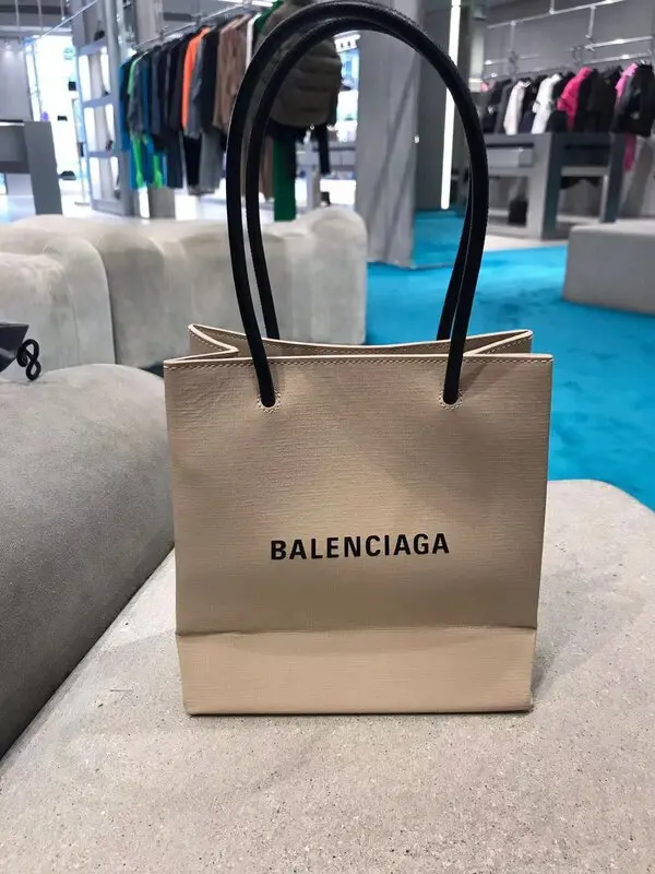 Balenciaga Logo Jacquard Handbag