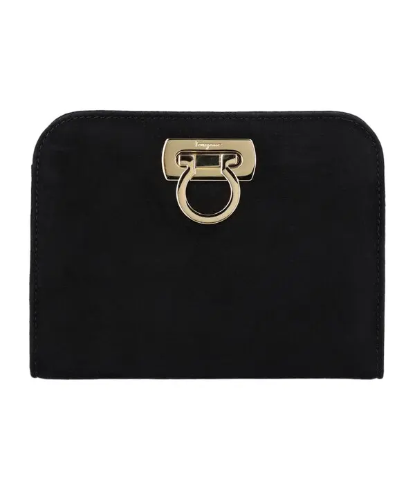 FERRAGAMO Chain Shoulder Bag - Black