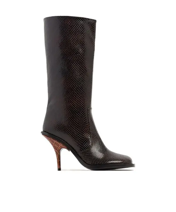 Dries Van Noten 105mm Python Embellished High Boots