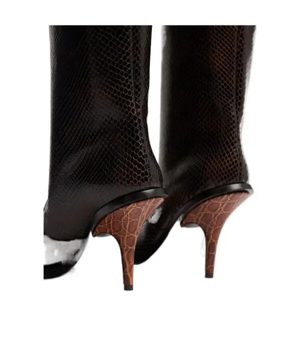 Dries Van Noten 105mm Python Embellished High Boots