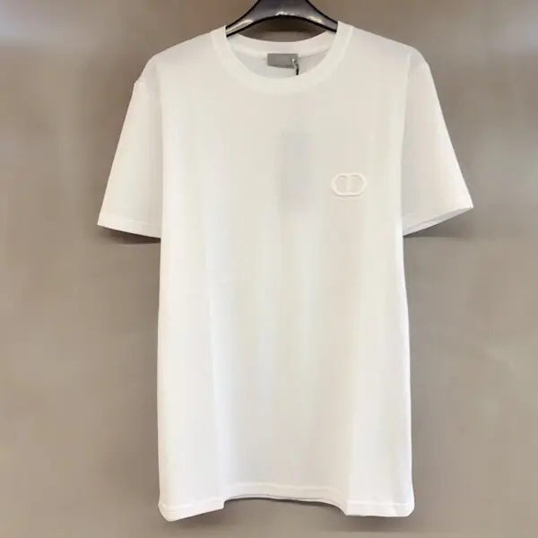 Dior Logo Detailed Crewneck T-shirt - White