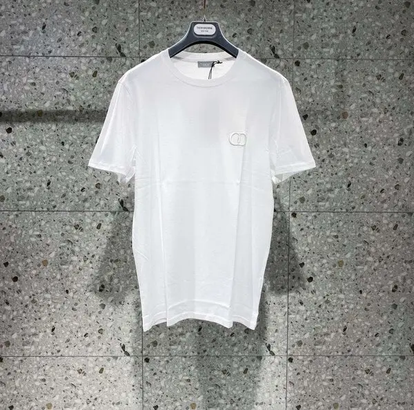 Dior Logo Detailed Crewneck T-shirt - White