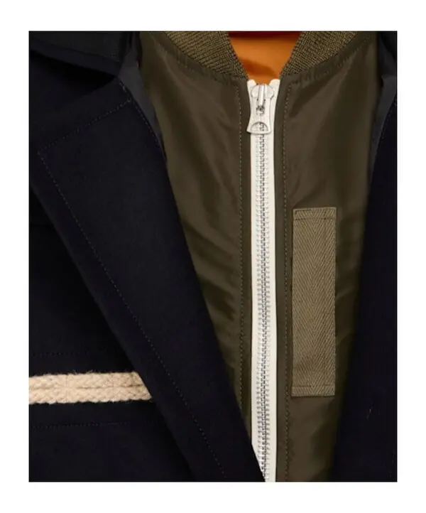 Sacai Wool Melton Duffle Jacket