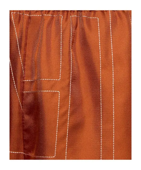 TOTEME Monogram Silk Pajama Shorts
