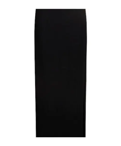 TOTEME High Slit Viscose Midi Skirt - Black