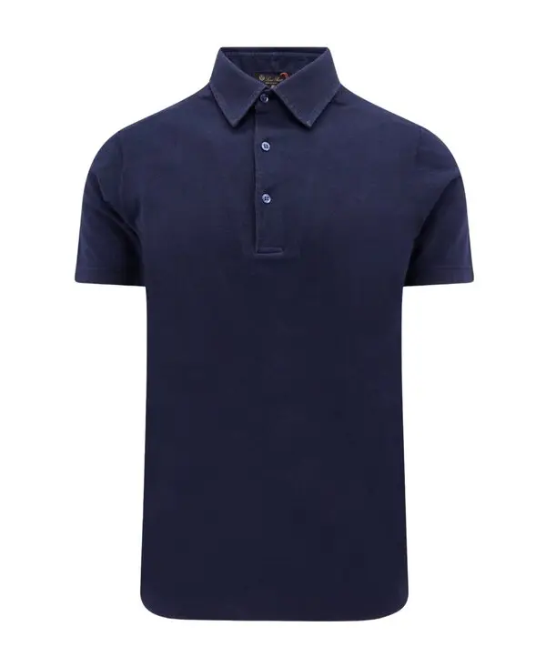 Loro Piana Short Sleeved Polo Shirt - Black