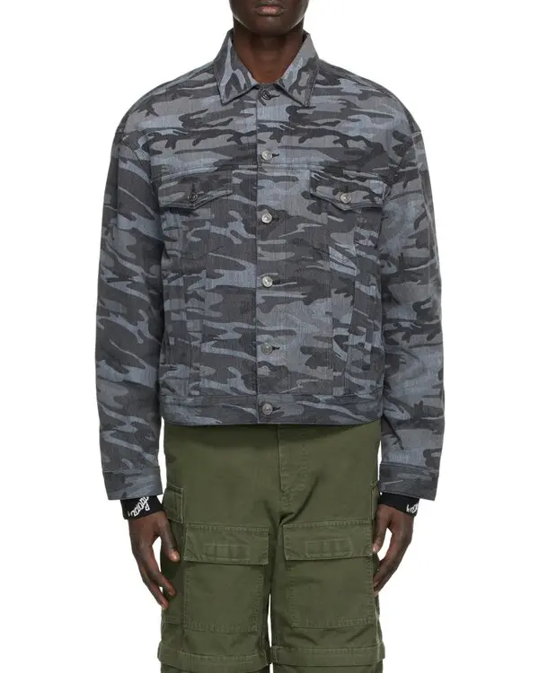 Balenciaga Camouflage Denim Jacket