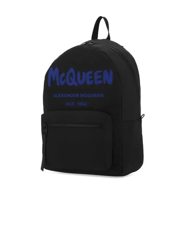 Alexander McQueen Two-toned Logo Printed Backpack
