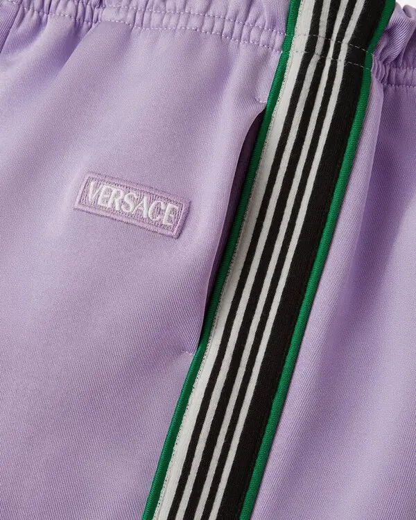 Versace Striped Wide-leg Trousers