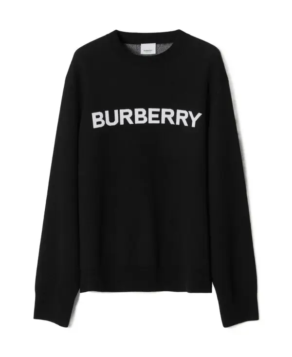 Burberry Logo Intarsia Crewneck Sweater
