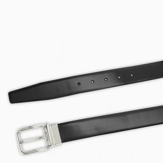 Prada Leather Double-sided Belt With Square Buckle