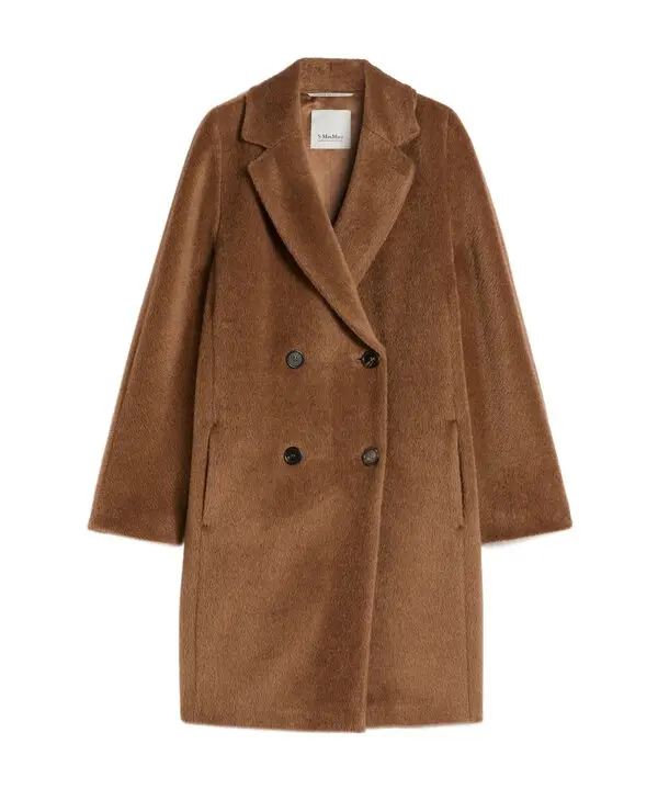 Max Mara Roseto Double Breasted Midi Coat