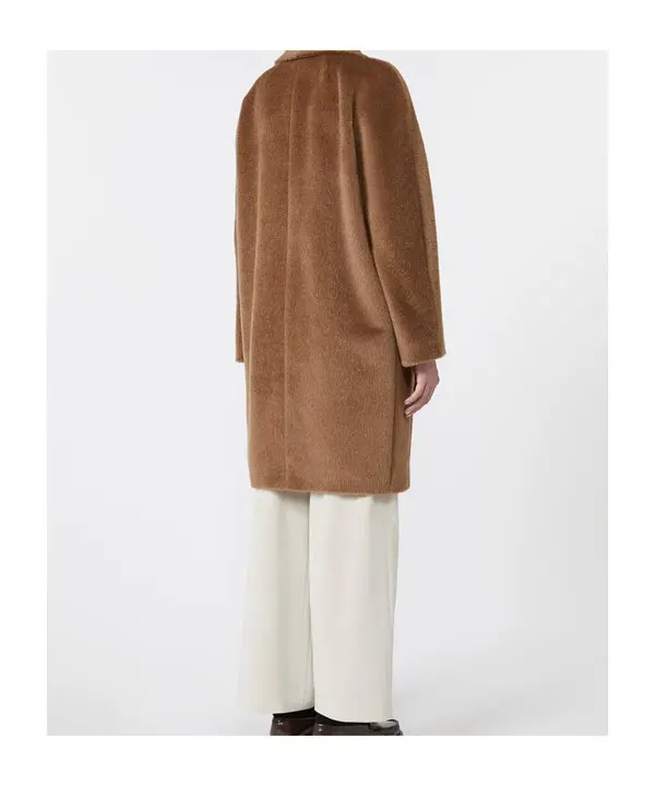 Max Mara Roseto Double Breasted Midi Coat - Camel