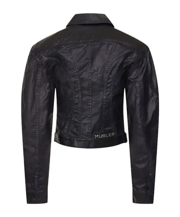 MUGLER Waxed Denim Jacket