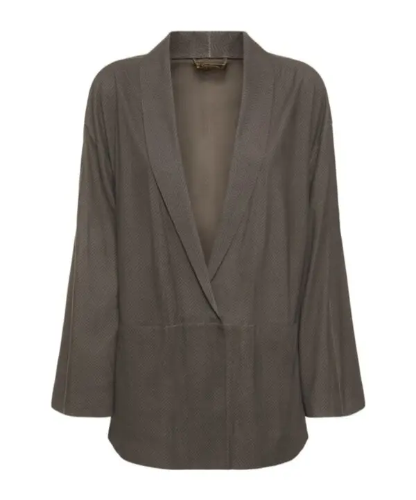 Giorgio Armani Long-sleeved Casual Jacket - Brown