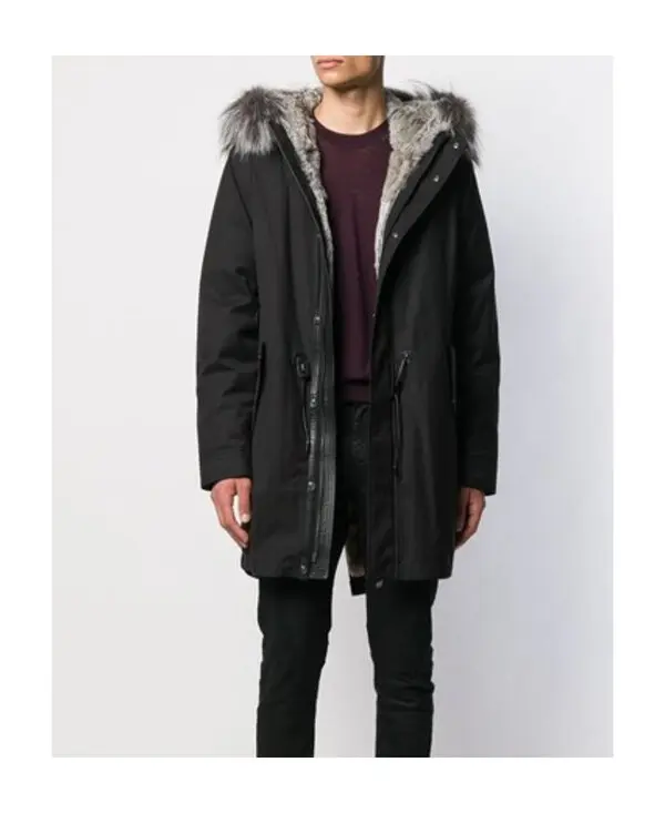Mackage Hooded Down Parka With Fur Trim