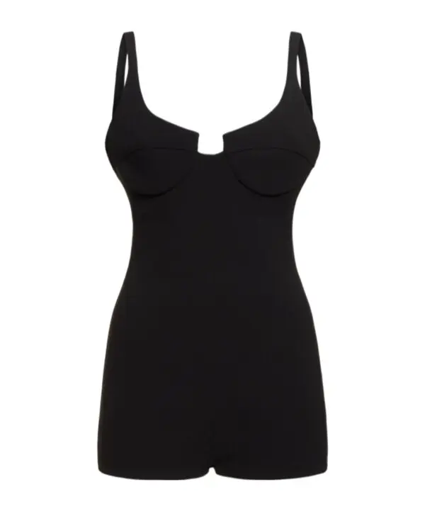 Magda Butrym Jumpsuit With Shoulder Straps - Black