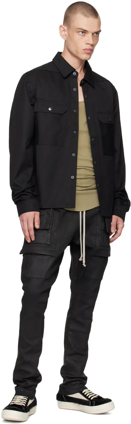 Rick Owens Creatch Cargo Pants - Black