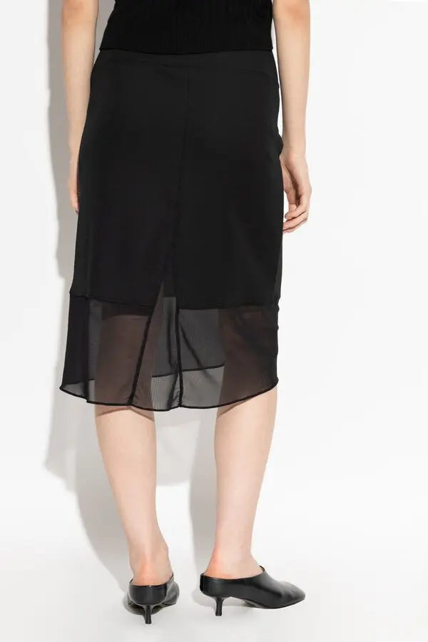 IRO PARIS Straight Skirt With Back Slit Seam