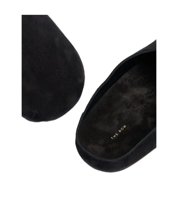 THE ROW Suede Flat Slides