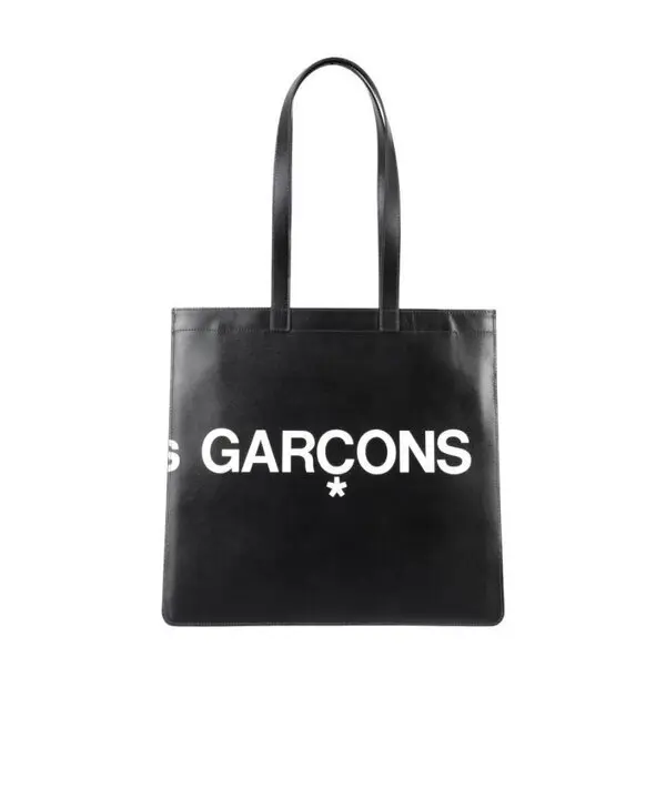 Comme Des Garçons Printed Handbag - Black