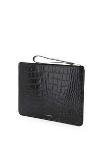 Alexander McQueen Skull Embossed Zip Pouch