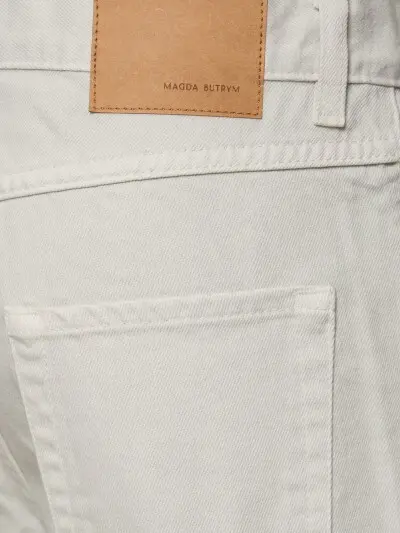 Magda Butrym Logo Horn Denim Trousers